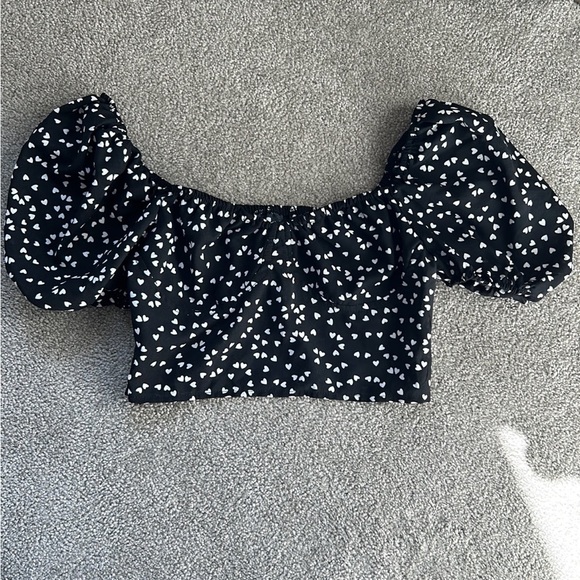 Zara | Tops | Zara Heart Top | Poshmark